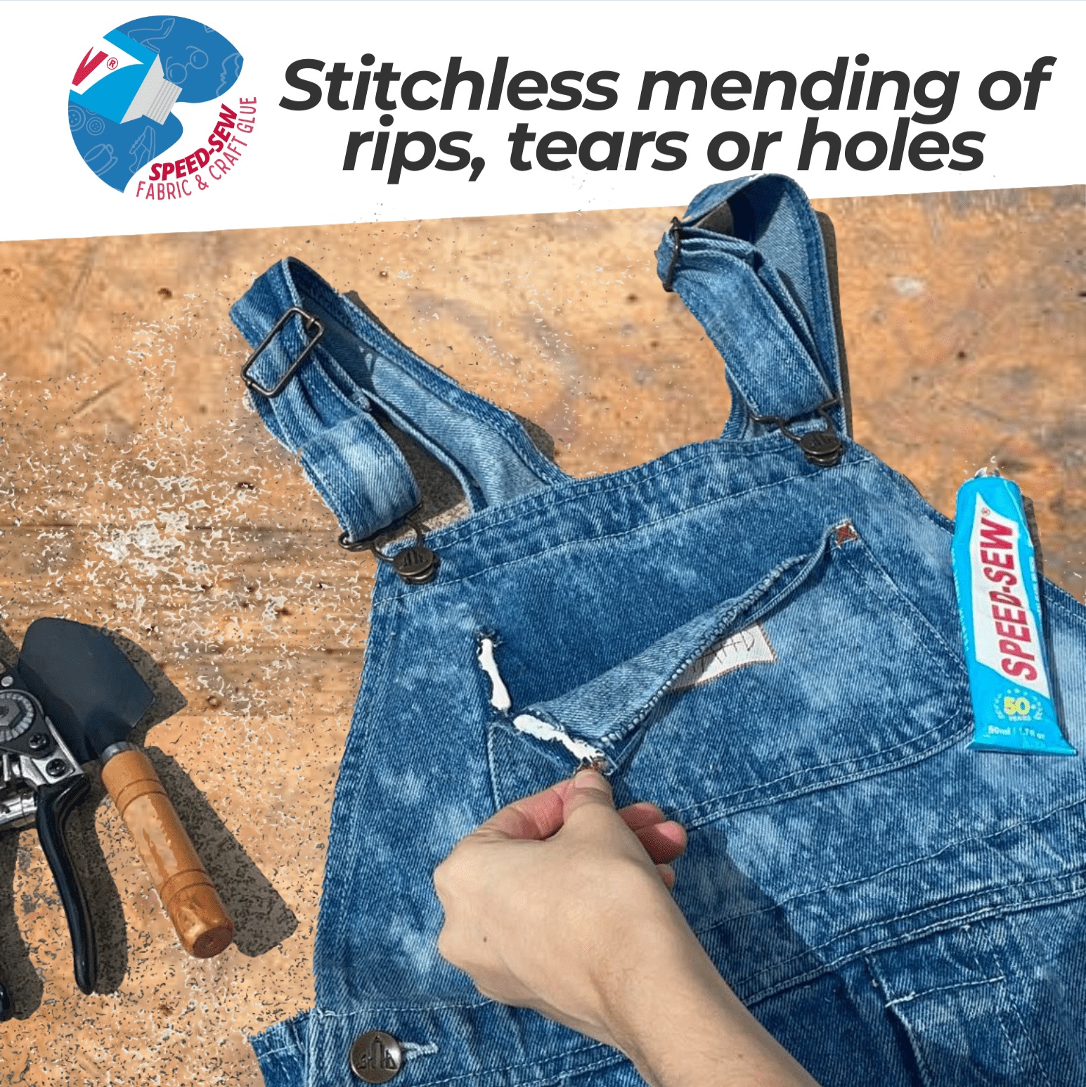 Fix Your Outdoor Gear tear - Speed-Sew Premium Fabric Glue