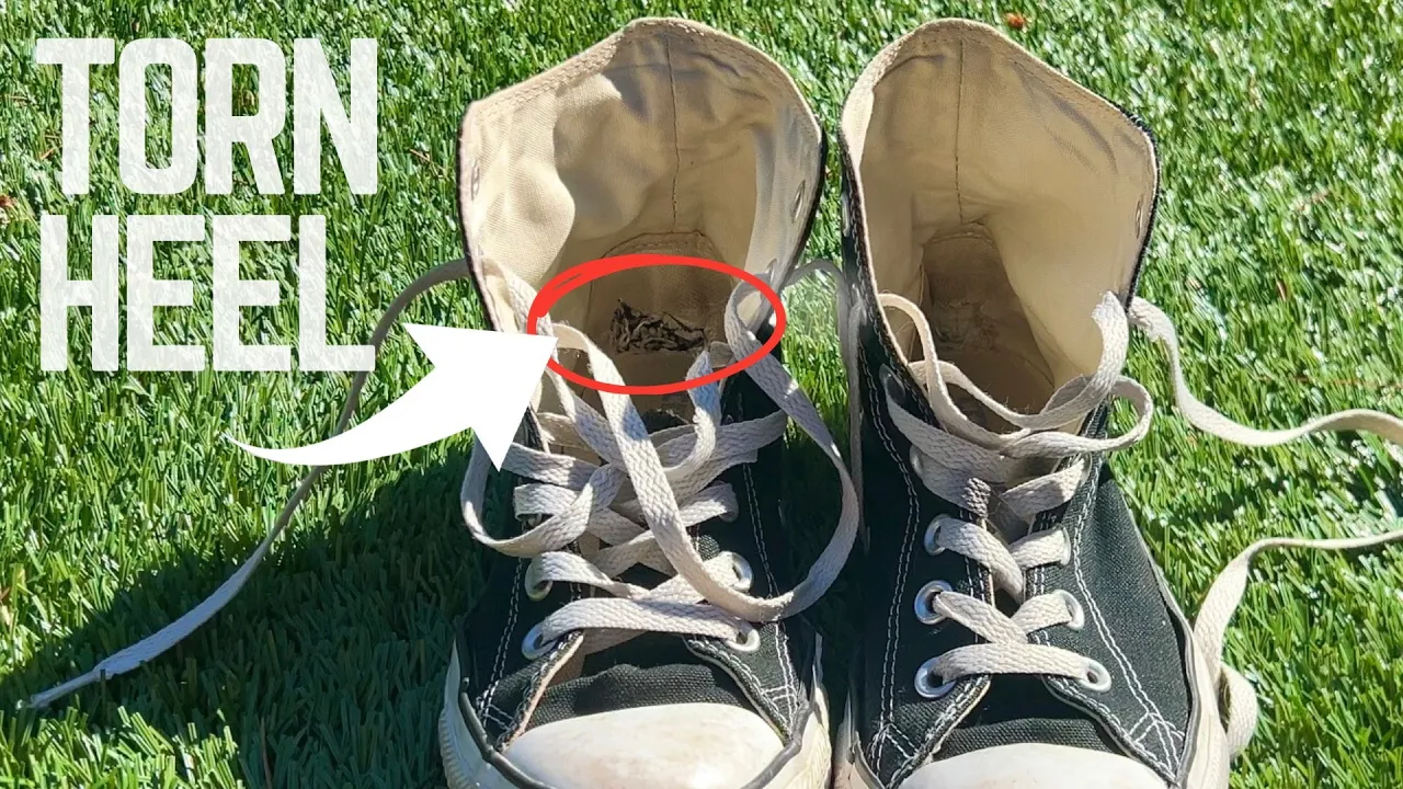 Heel Repair in Converse Shoes - Speed-Sew Premium Fabric Glue