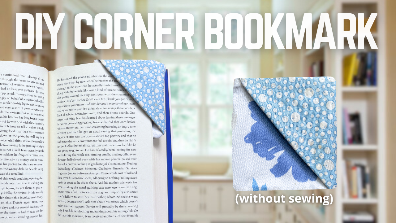 DIY Fabric Corner Bookmark - Speed-Sew Premium Fabric Glue